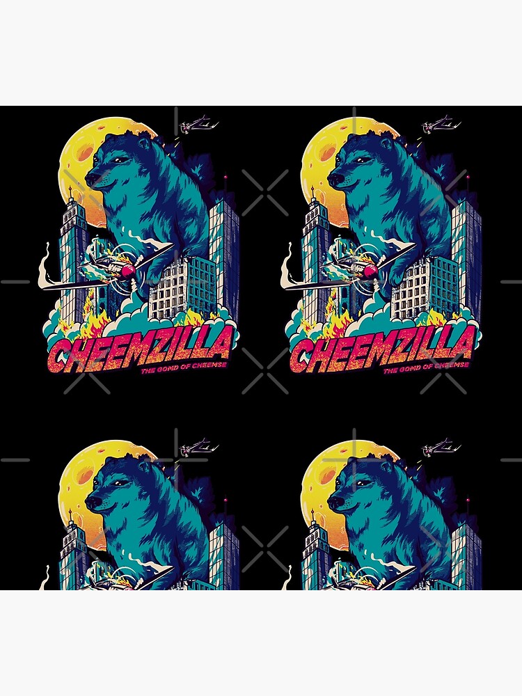 Calcetines «Cheemzilla - El dios de Cheemse | Azul | Kaiju Shiba Inu ...