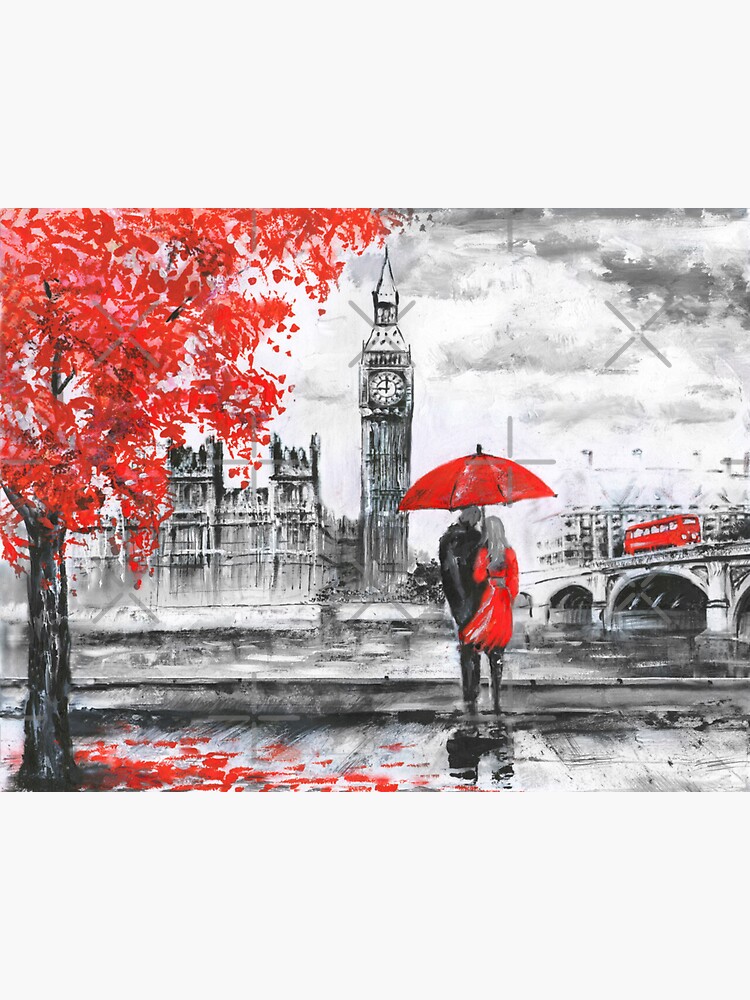 "Street View of LONDON" Sticker by artistworks512 | Redbubble