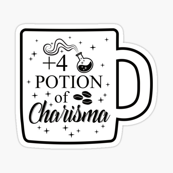 "DND Potion of Charisma" Sticker by ChailynReed | Redbubble
