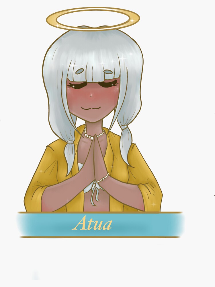 "Angie Atua" Sticker by pinksmiledraws | Redbubble
