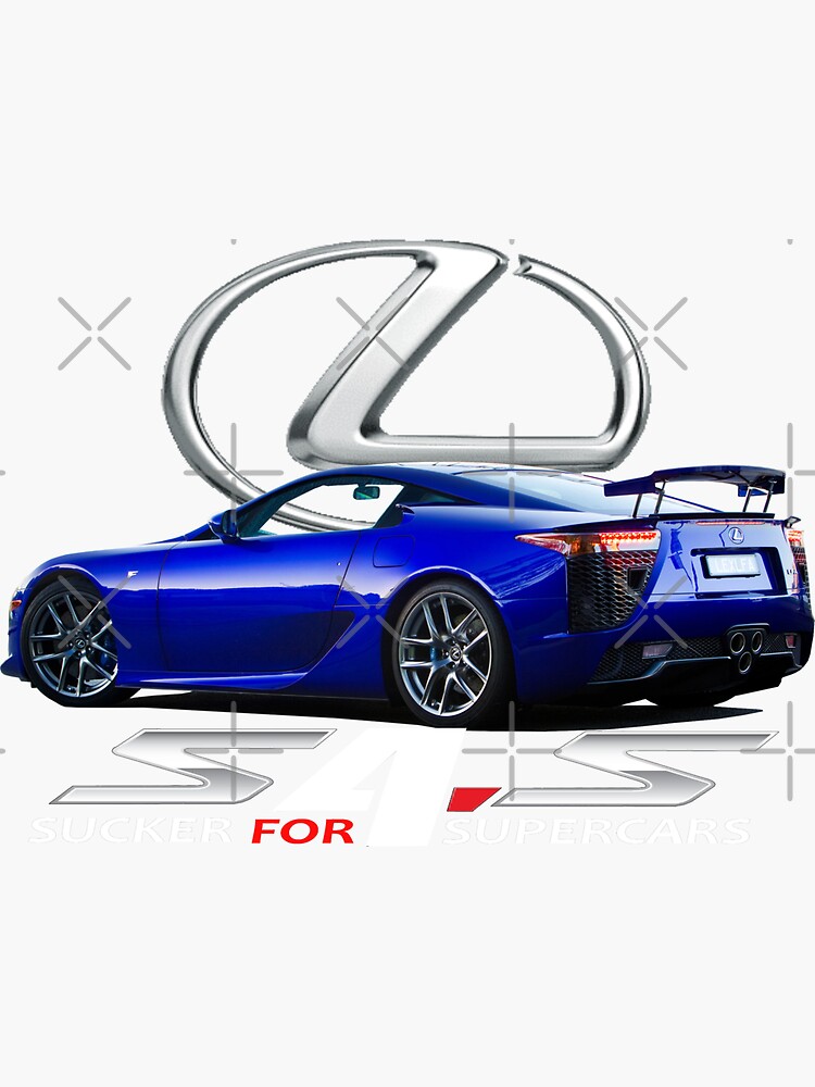 "Lexus LFA Supercar Products" Sticker for Sale by Sucker4Supercar ...