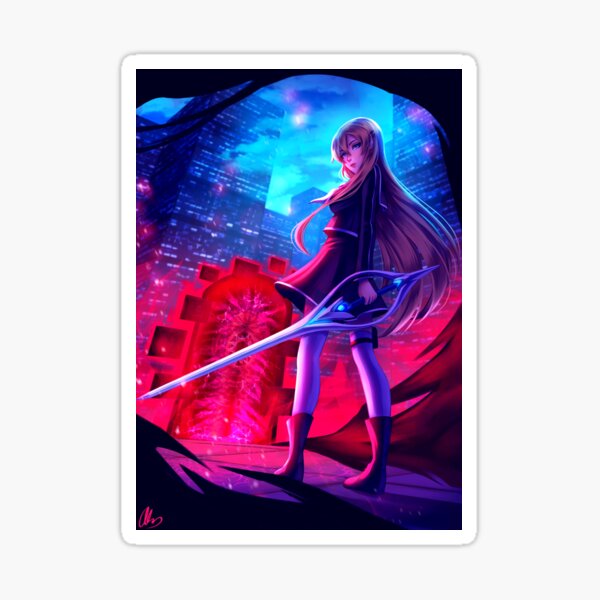 "Asuka (Tokyo Xanadu)" Sticker by alinalal | Redbubble