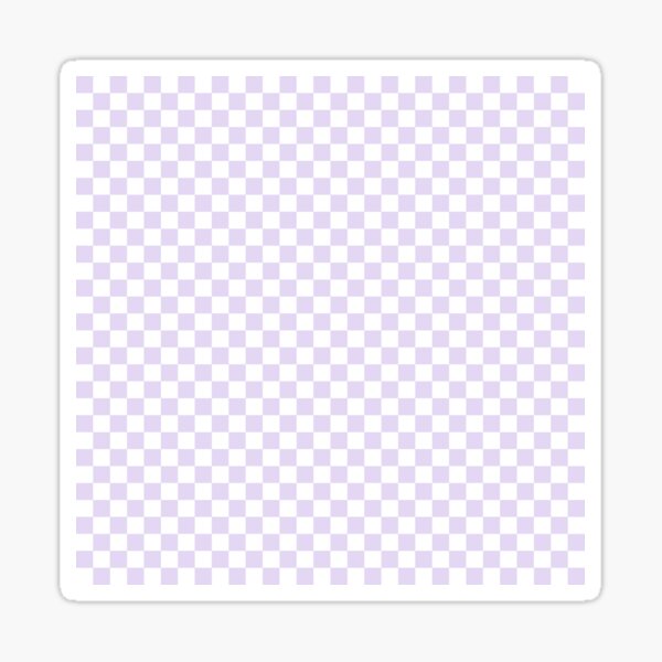 "Light Purple (Lilac) And White Check Pattern" Sticker for Sale by ...