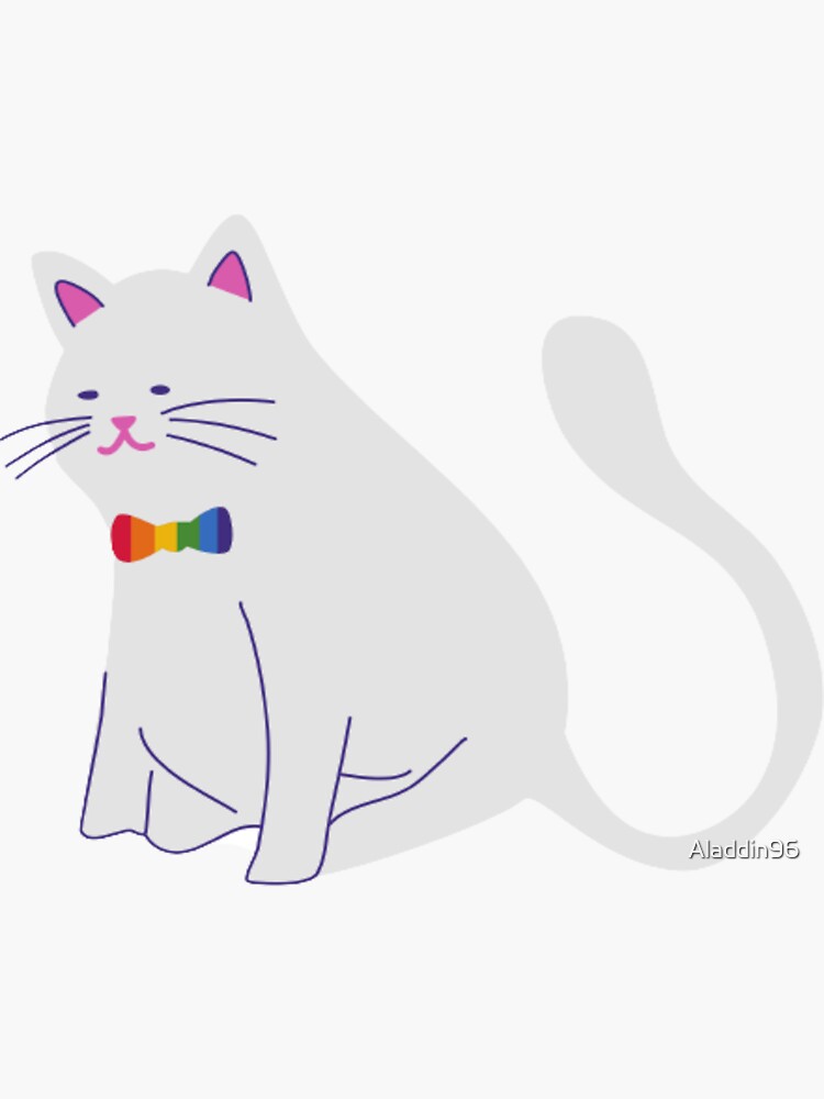 "Cute Cat Top Cat" Sticker by Aladdin96 | Redbubble
