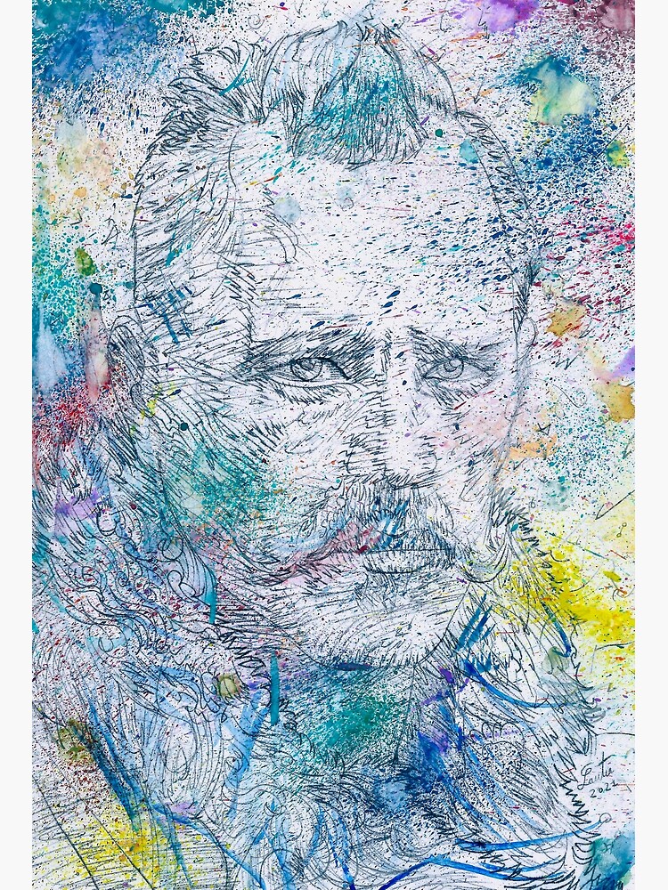 Póster «FRIDTJOF NANSEN acuarela y retrato a lápiz» de lautir | Redbubble