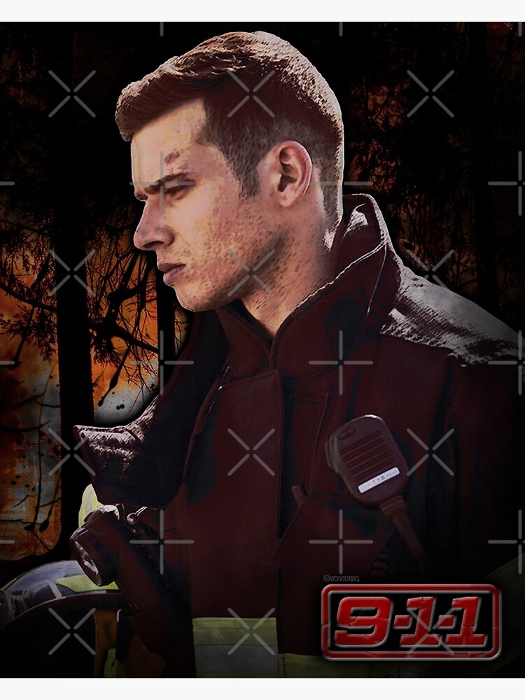 "Evan "Buck" Buckley - 911" Poster for Sale by vickytoriaq | Redbubble