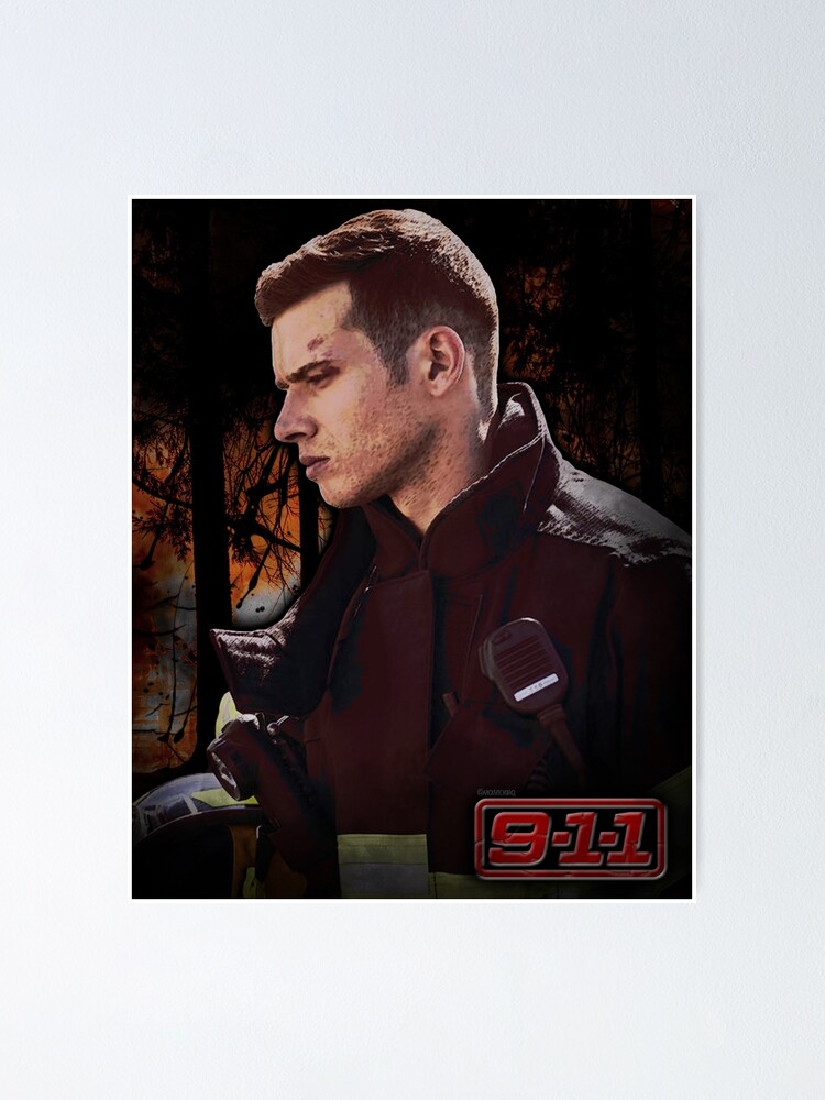"Evan "Buck" Buckley - 911" Poster for Sale by vickytoriaq | Redbubble