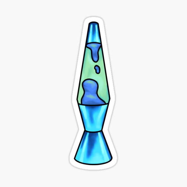 "Blue Lava Lamp" Sticker for Sale by BessieMoo | Redbubble