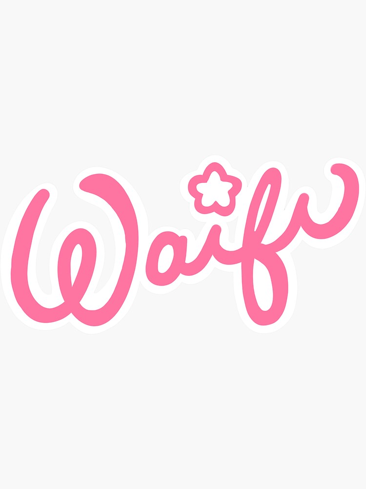 "Waifu Logo" Sticker for Sale by shainacota | Redbubble
