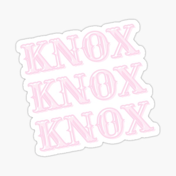 "KNOX (Pink Western)" Sticker by bendywendy | Redbubble