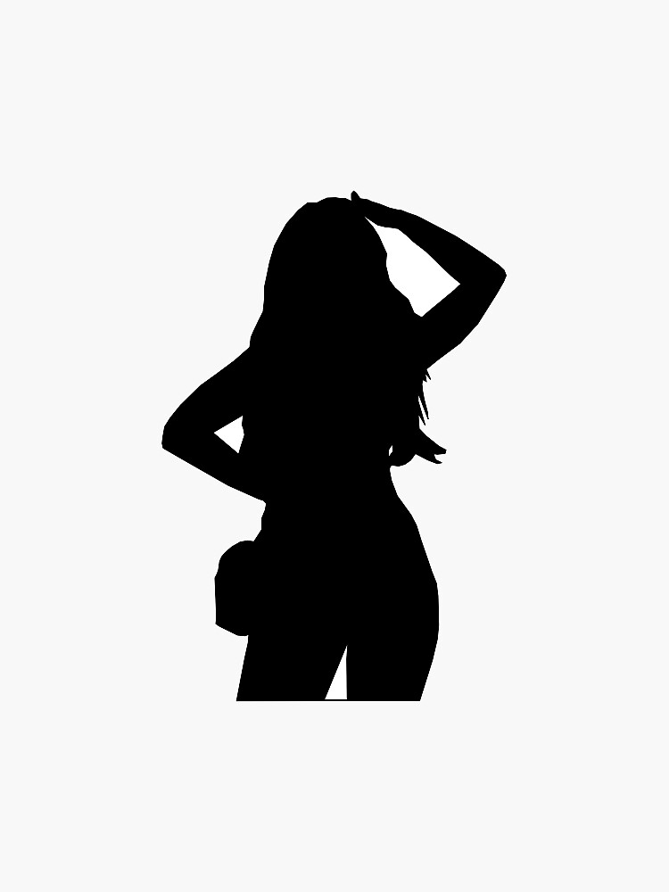 "Baddie Silhouette 3 Sticker " Sticker for Sale by statichannah | Redbubble