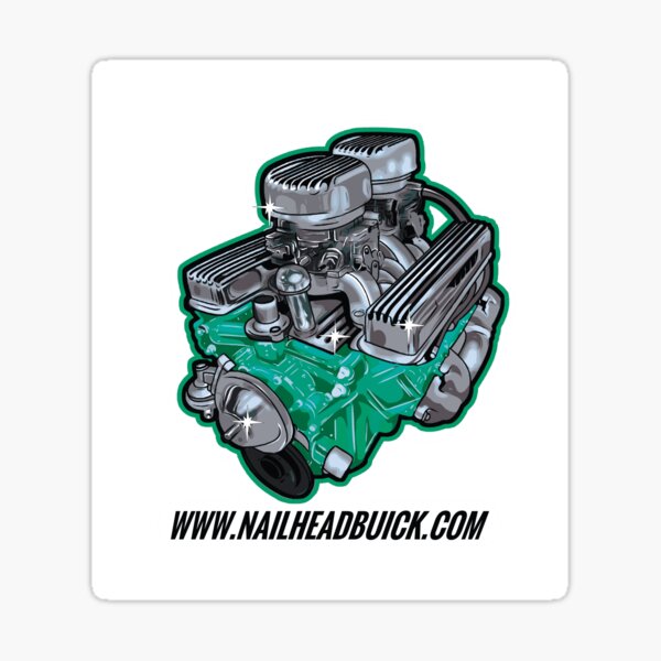 "Nailhead Engine " Sticker for Sale by Nailheadmatt | Redbubble