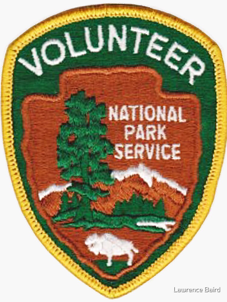 "U S National Park Service Volunteer" Sticker for Sale by Lawrence ...