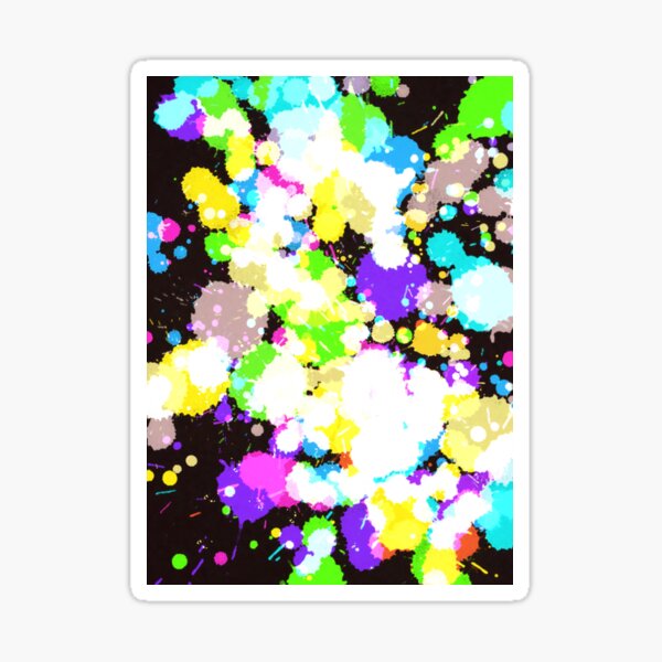 "Colourful Paint Splash" Sticker for Sale by Jrock1999 | Redbubble
