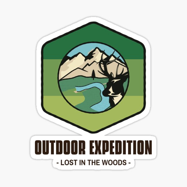 "OUTDOOR EXPEDITION" Sticker for Sale by ForStrong | Redbubble