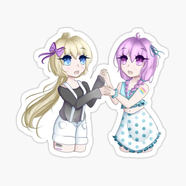 "Haru and Saku - Ace and Pan" Sticker for Sale by Courtiepie567 | Redbubble