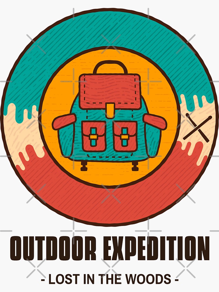 "OUTDOOR EXPEDITION" Sticker for Sale by ForStrong | Redbubble