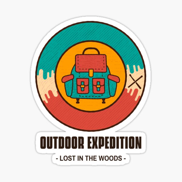 "OUTDOOR EXPEDITION" Sticker for Sale by ForStrong | Redbubble