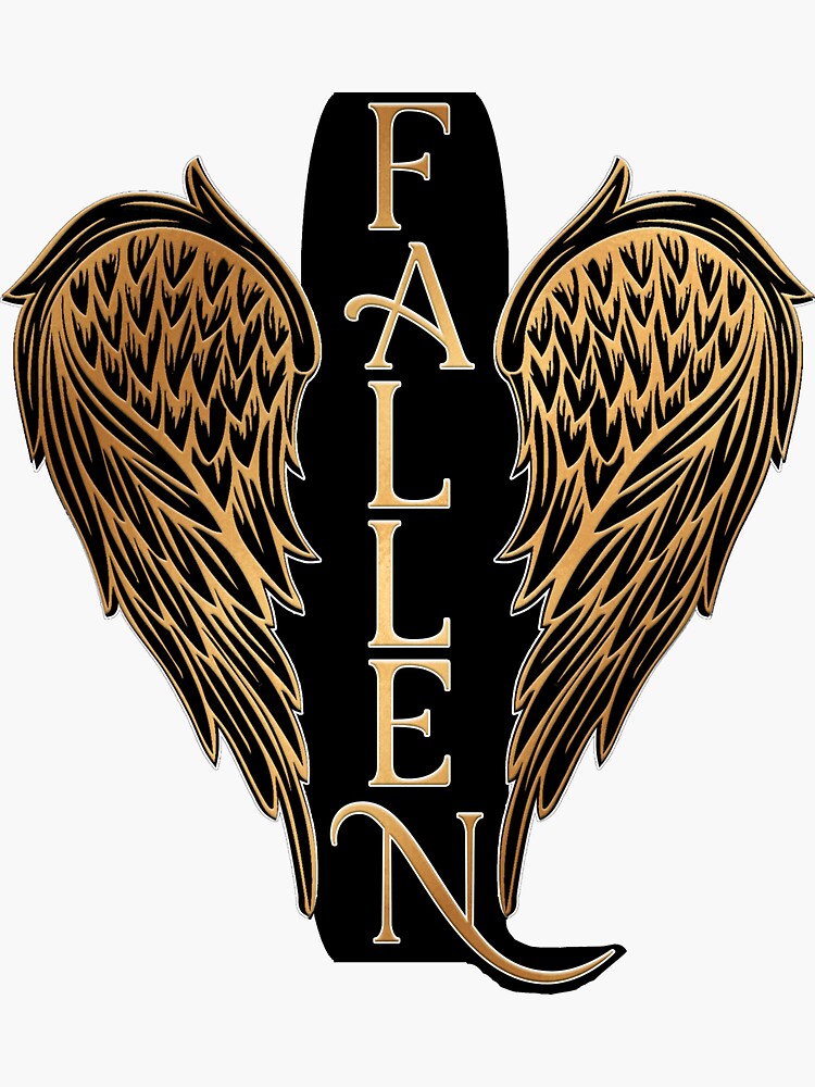"Fallen Angels Saga Logo Black" Sticker for Sale by RockRoseDesigns ...