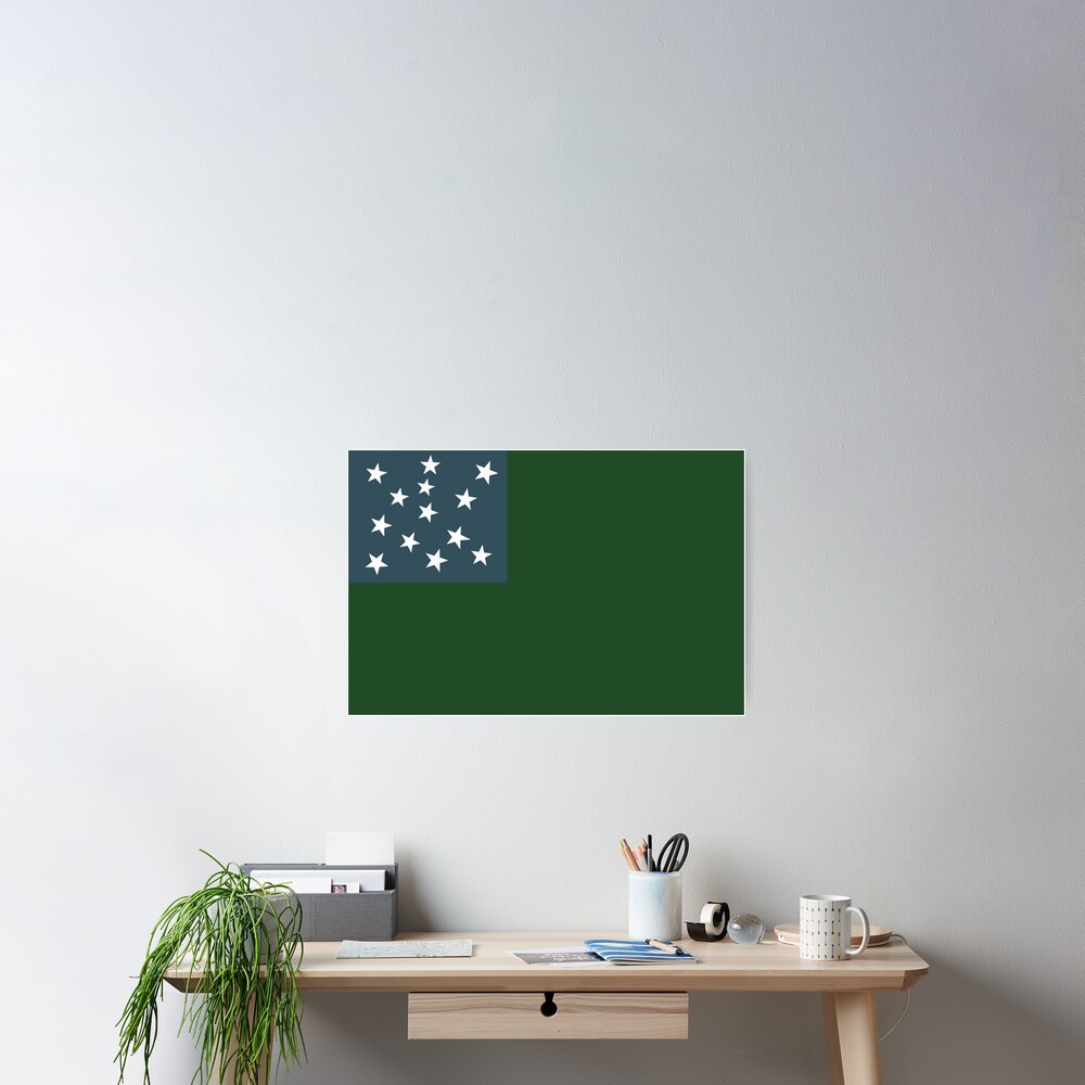 "The Green Mountain Boys (Greem Mountain Boys' Flag" Poster by ...