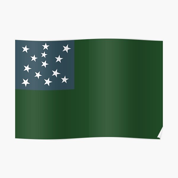 "The Green Mountain Boys (Greem Mountain Boys' Flag" Poster by ...