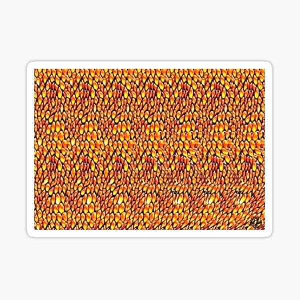"SNAKE FROM THE WALL Stereogram" Sticker for Sale by JMarP | Redbubble
