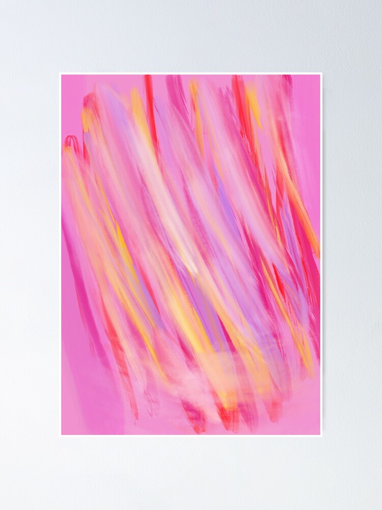 "Pastel Pink Abstract Painting" Poster by Jrock1999 | Redbubble