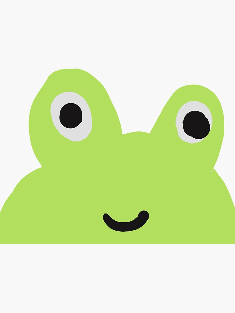 "Derpy Frog. This froggy is dumb, but he is happy." Sticker by ...