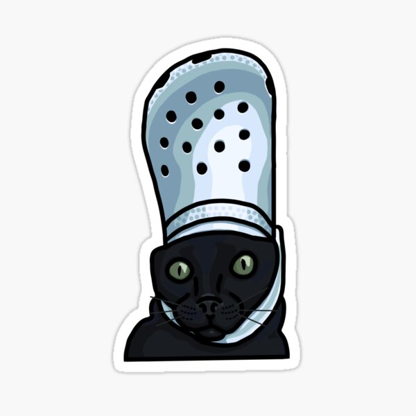 "Croc cat light blue" Sticker for Sale by SherberryPie | Redbubble