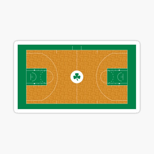 "Boston court design" Sticker by hgg1 | Redbubble