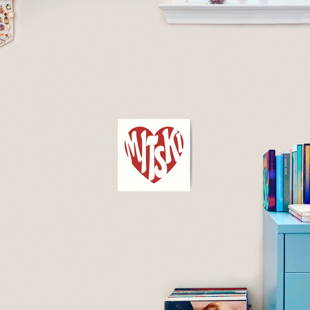 "Mitski Heart Logo Sticker" Art Print by nicolepee | Redbubble