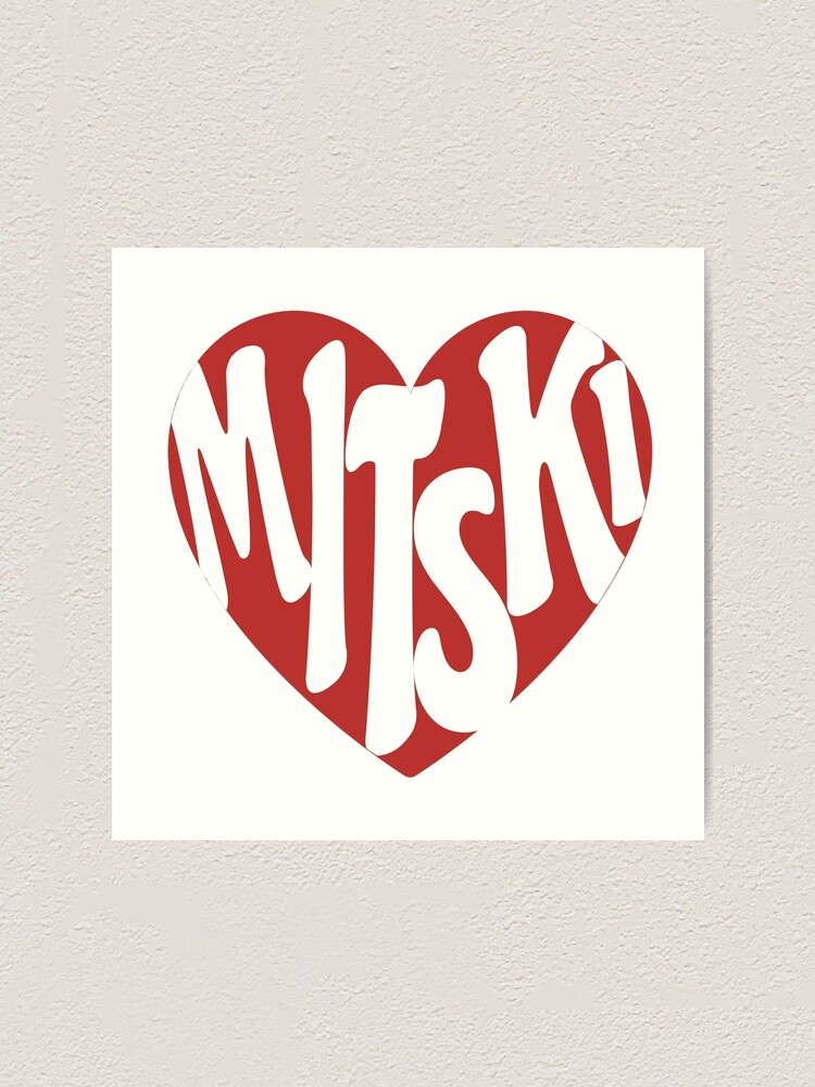 "Mitski Heart Logo Sticker" Art Print by nicolepee | Redbubble