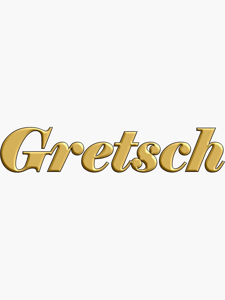 "Gretsch Bold" Sticker for Sale by siban | Redbubble