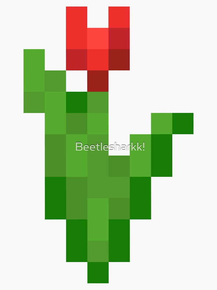 "MC Red Tulip" Sticker by CoolCat167 | Redbubble