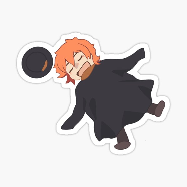 "BSD Wan Chuuya Sticker" Sticker for Sale by fernomi | Redbubble