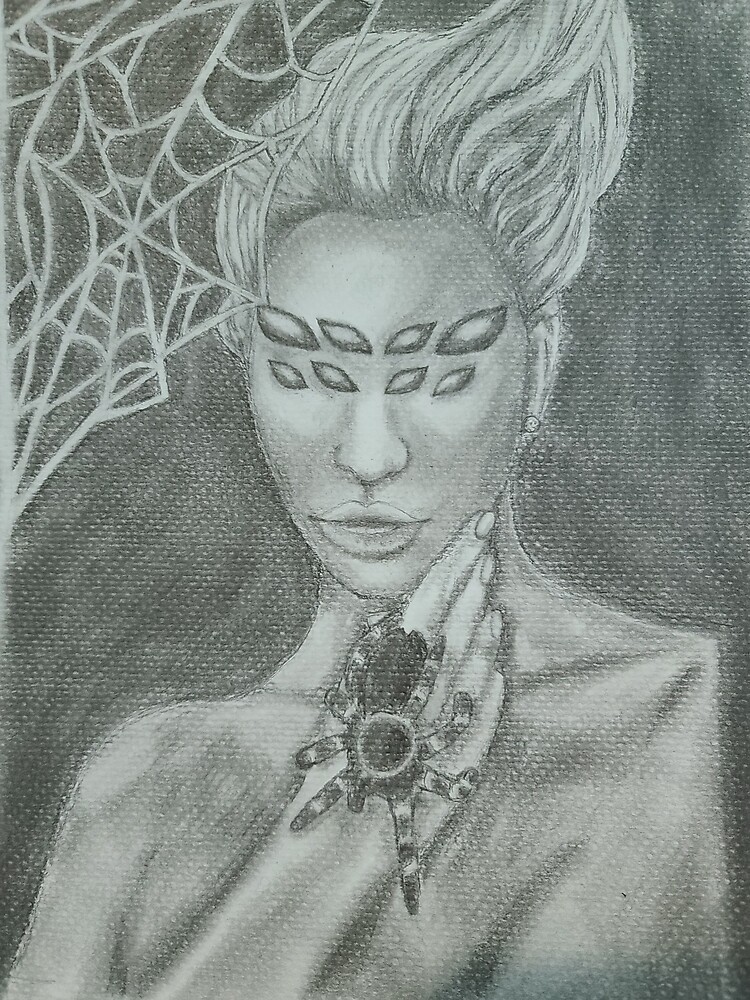 "Jorōgumo Inspired Drawing" Poster by MitraN | Redbubble