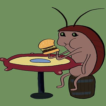 "Sponge bob cockroach meme " Sticker for Sale by hollyu16 | Redbubble
