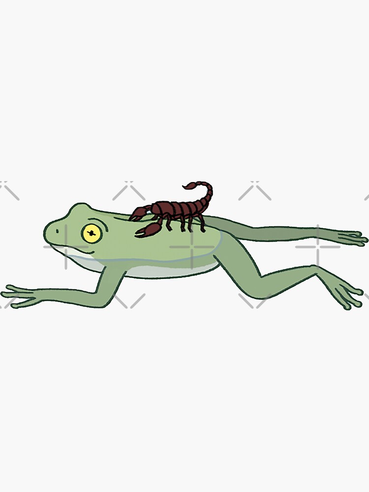 "Scorpion And The Frog Meme" Sticker for Sale by Altohombre | Redbubble