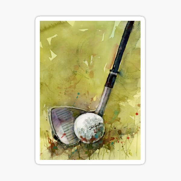"Golf and Putt" Sticker by dfrdesign | Redbubble