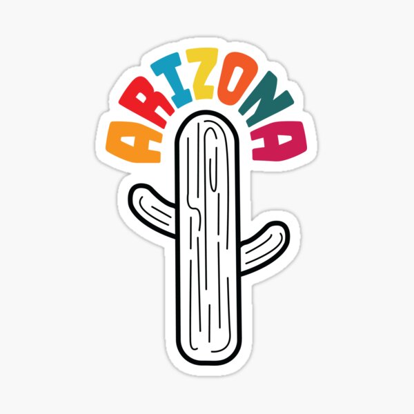 "Arizona cactus design" Sticker for Sale by mjlalumendre | Redbubble