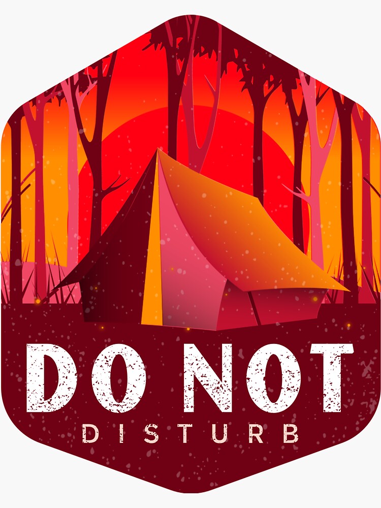 "Do Not Disturb" Sticker for Sale by LSKDesignz | Redbubble