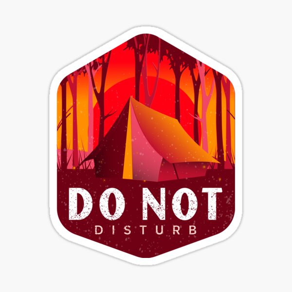 "Do Not Disturb" Sticker for Sale by LSKDesignz | Redbubble