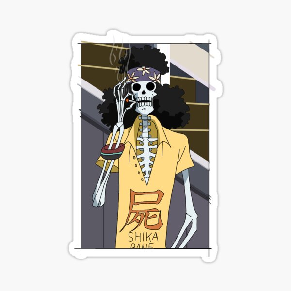 "Hippie Brook Smoking" Sticker for Sale by WholeUniverse | Redbubble
