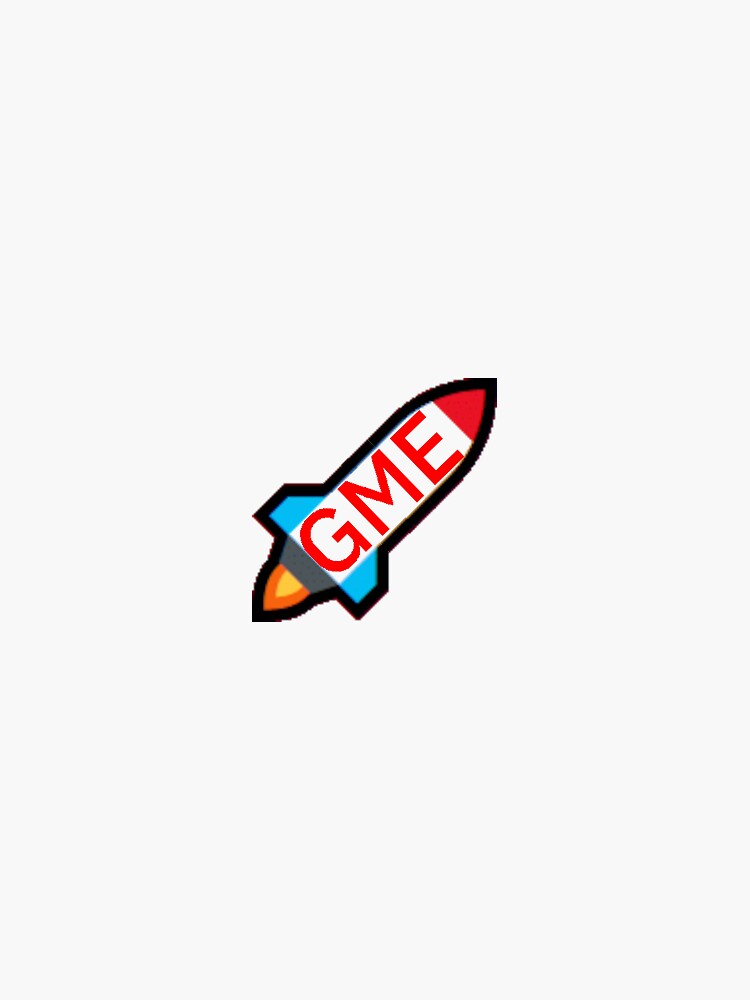"GME Rocket" Sticker for Sale by wackykid | Redbubble