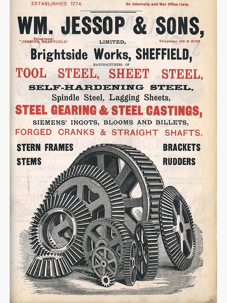 "William Jessop and Sons, steel manufacturer, Brightside Works ...