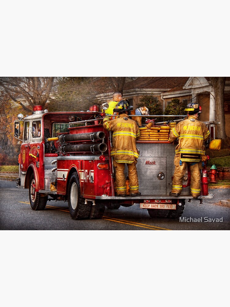 "Fireman - Metuchen Fire Department " Art Print for Sale by mikesavad ...