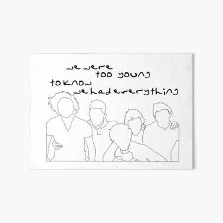 "one direction outline" Art Board Print by katpauline1 | Redbubble