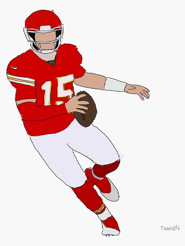 "Patrick Mahomes Sticker" Sticker by Teen24 | Redbubble