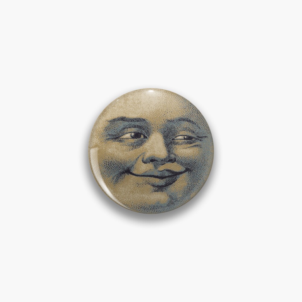 "moon face" Sticker for Sale by simisimiya | Redbubble