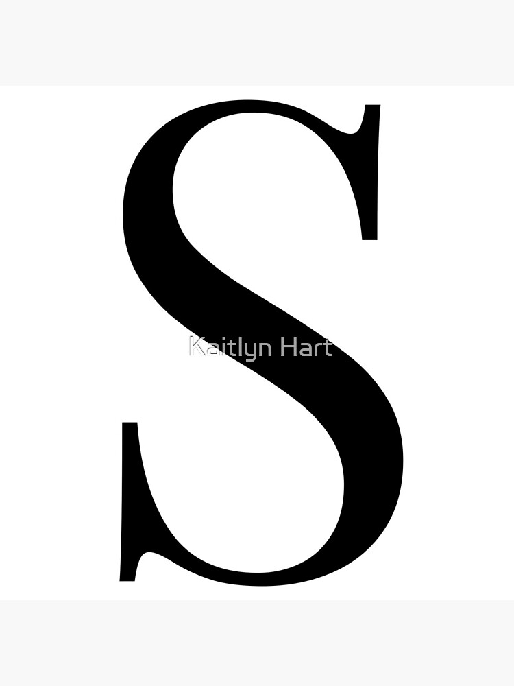 S Block Letter
